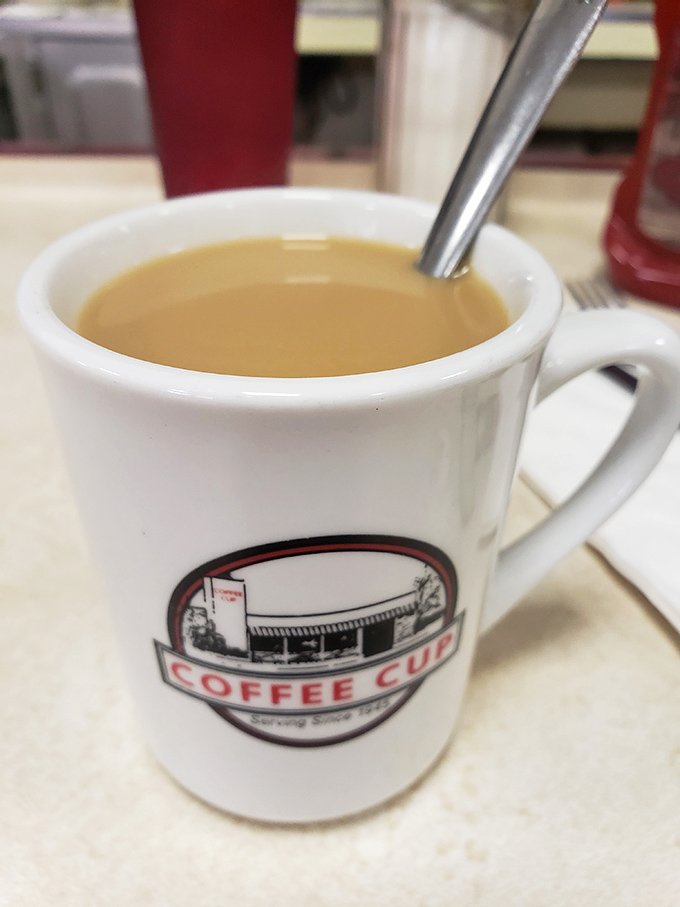 In a world of fancy coffee concoctions, this sturdy mug delivers what Monday mornings actually require: honest, strong coffee that doesn't need a passport to impress.