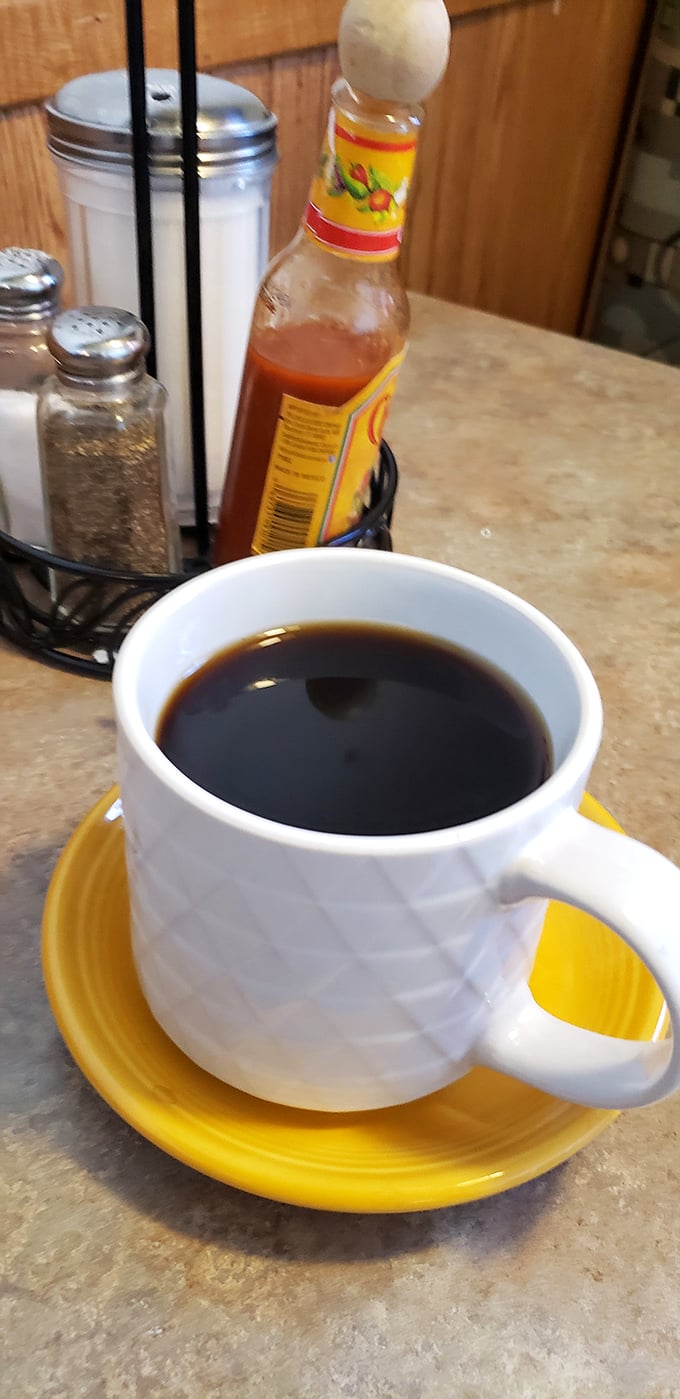Coffee served Nebraska-style: strong, unpretentious, and ready to fuel your day without making a fuss about single-origin this or artisanal that.