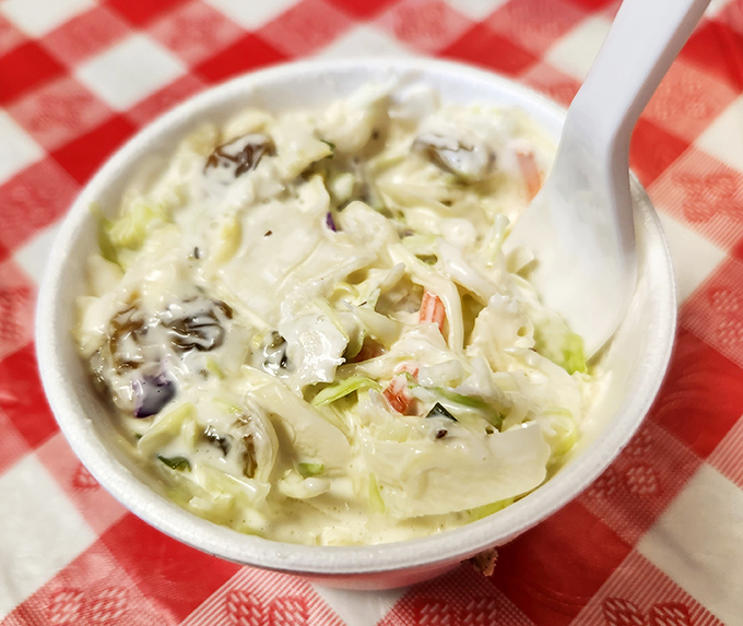 Coleslaw at a barbecue joint isn't just a side&mdash;it's essential diplomatic relations between heat and cool, rich and crisp. This creamy version makes a perfect peace treaty.