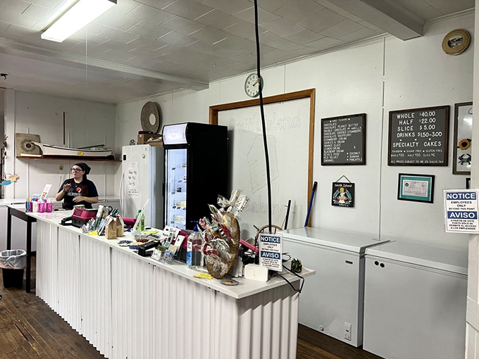 At the counter where magic happens, island bakers transform simple ingredients into legendary confections that have sustained watermen for generations.