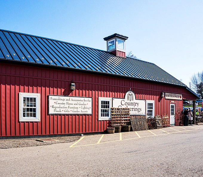 Country Gatherings showcases homespun charm in a classic red barn structure &ndash; the kind of place where every item feels hand-selected with care.