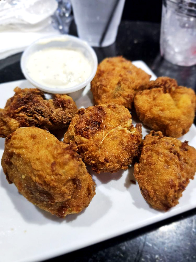Perfectly golden crab balls that deliver a crispy-on-the-outside, tender-on-the-inside promise that's actually kept.