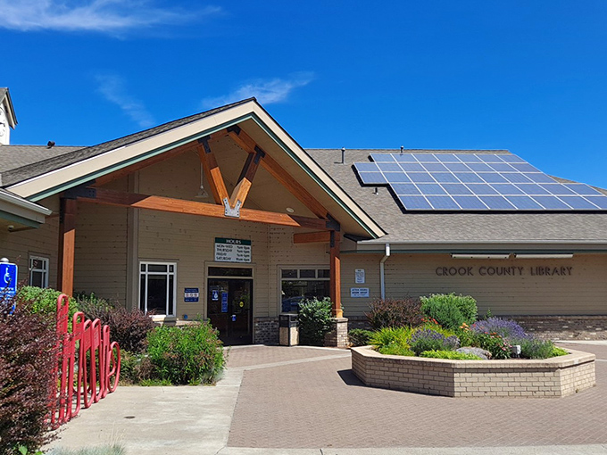 The Crook County Library isn't just about books&mdash;it's solar-powered wisdom with a side of community connection.