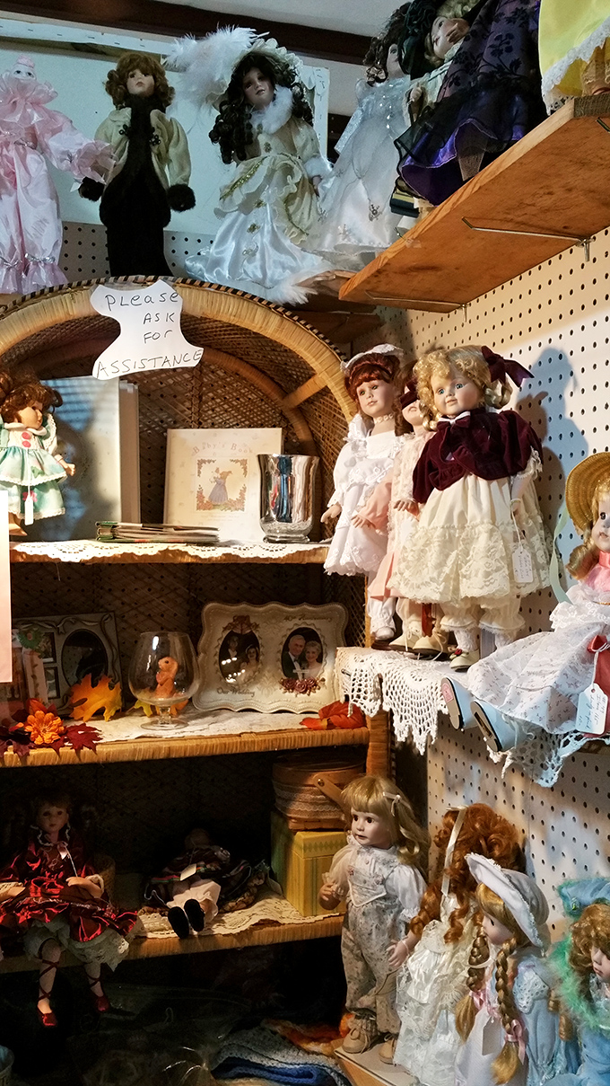 Porcelain faces frozen in time, these dolls have seen things. Their pristine dresses and knowing eyes make them both charming and slightly unnerving companions.