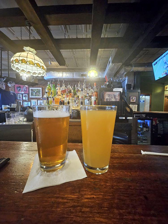 Two glasses, infinite possibilities. In Columbus, even the beer looks like it's having a better time than you are in your hometown.