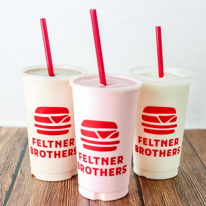 Milkshakes so thick they've probably caused straw manufacturers to strengthen their products. The perfect cool companion to burger heat.