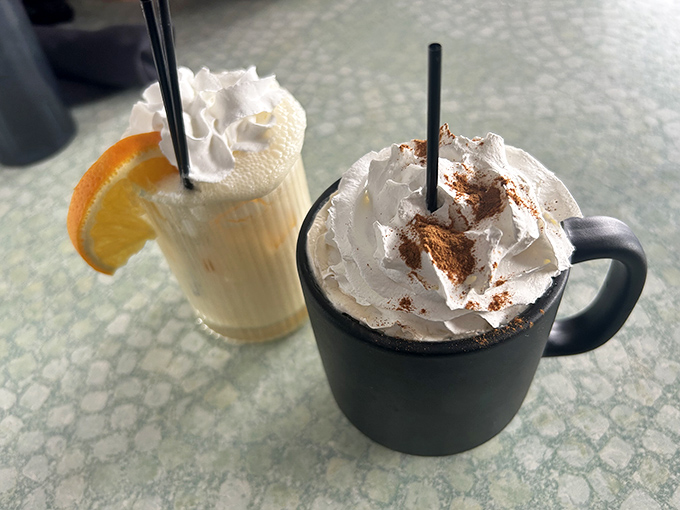 These aren't just drinks, they're liquid desserts masquerading as beverages – topped with clouds of whipped cream that make Monday feel like Saturday.