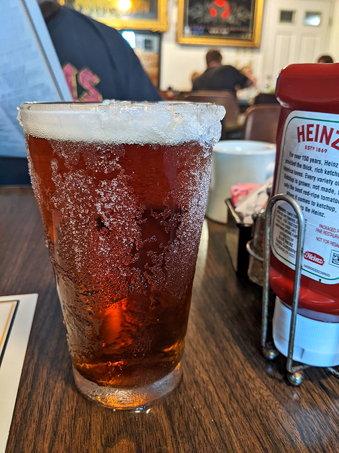 In Pittsburgh, even the drinks come with a side of local pride. That condensation on the glass? Pure Steel City humidity.