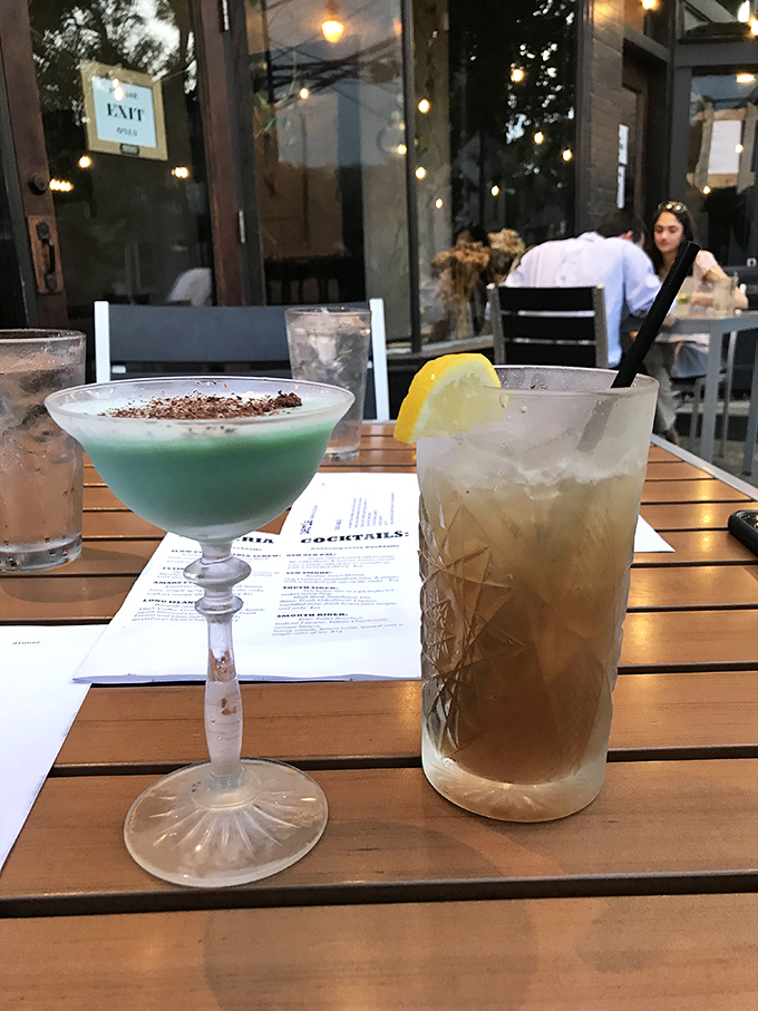Cocktails that dress to impress. That minty green concoction isn't just a drink&mdash;it's the beginning of a very good decision.