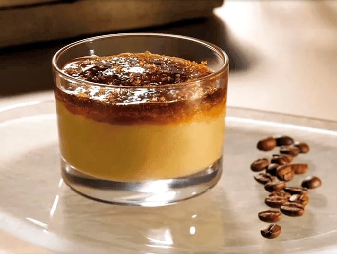 Coffee and custard having a passionate romance in a glass, with caramelized sugar playing chaperone. Some relationships are meant to be.