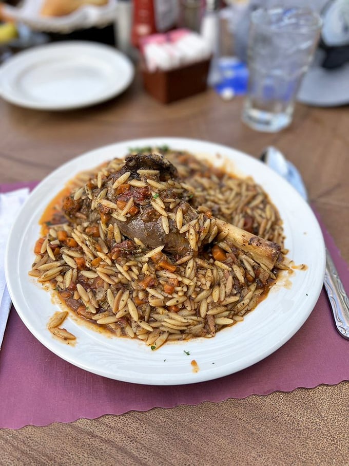 Greek lamb with orzo that transports you straight to the Mediterranean without the airfare. The kind of dish that makes you close your eyes with each bite.