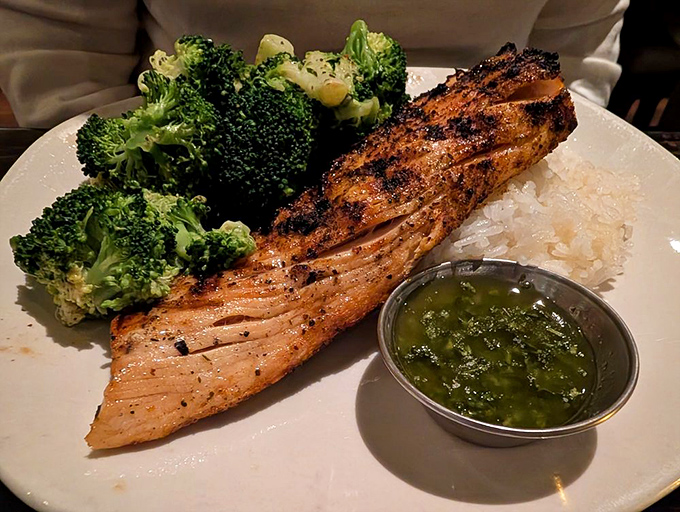 This grilled mahi-mahi with coleslaw and mashed potatoes isn't just dinner &ndash; it's edible evidence that sometimes less really is more.