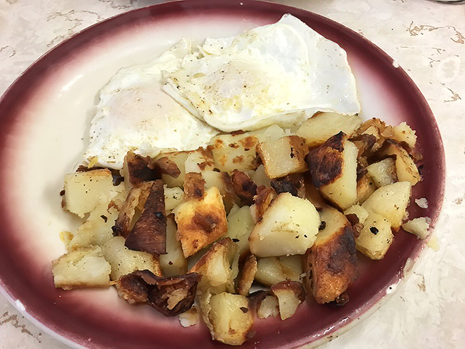 Home fries with the perfect crisp-to-soft ratio and eggs cooked exactly how you asked&mdash;diner magic that fancy brunch spots try desperately to replicate.