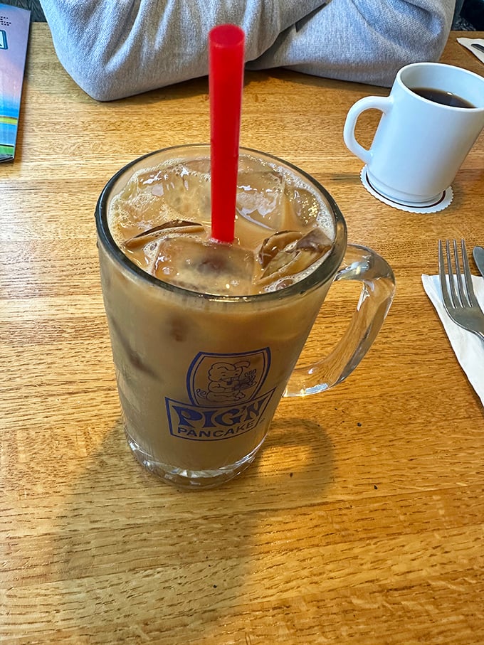 Their iced coffee comes in a mug the size of a small swimming pool &ndash; because hydration is important when tackling their generous portions.