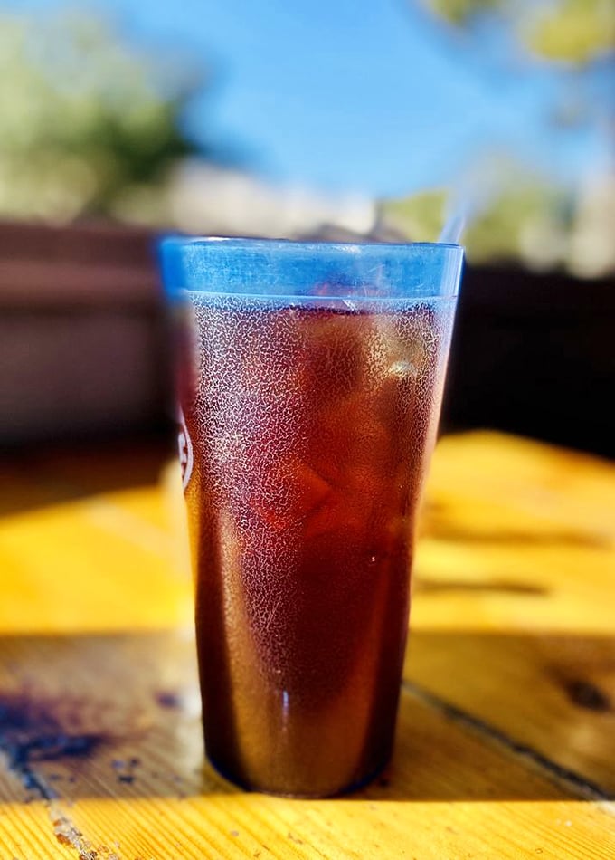 In Florida heat, this sweating glass of sweet tea isn't just a beverage&mdash;it's survival equipment disguised as a refreshing southern tradition.
