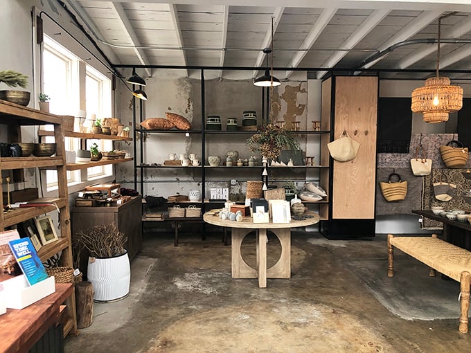 Artisanal treasures await in this thoughtfully curated space, where local craftsmanship transforms shopping from errand to experience.