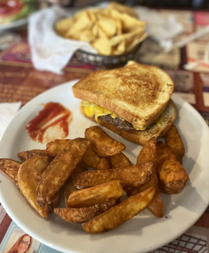 This isn't just a burger on sourdough&mdash;it's what would happen if a grilled cheese and a burger had a beautiful, delicious baby.