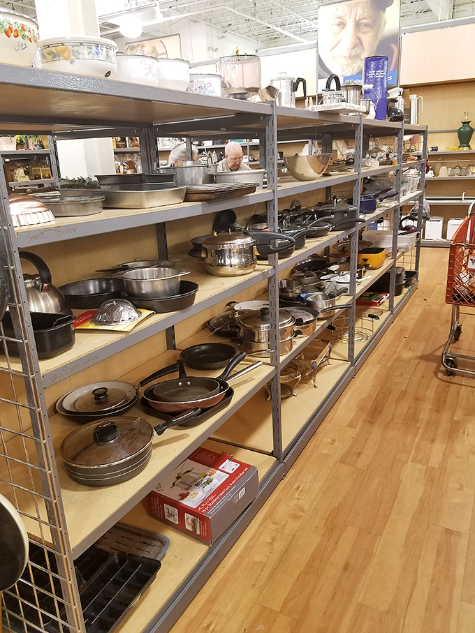 Cast iron paradise! Professional chefs and ambitious home cooks alike would swoon over this collection of kitchen workhorses.