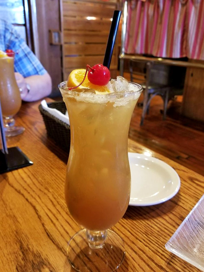 A tropical vacation in a glass &ndash; this mango sweet tea cocktail proves Beaufort knows how to quench a Carolina thirst.