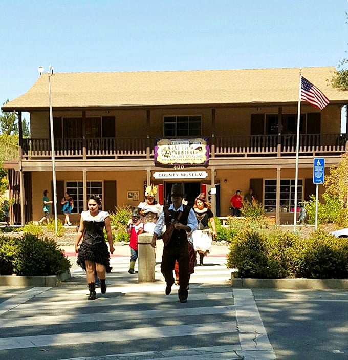 The County Museum's welcoming porch invites visitors to step back in time while staying firmly planted in small-town hospitality.