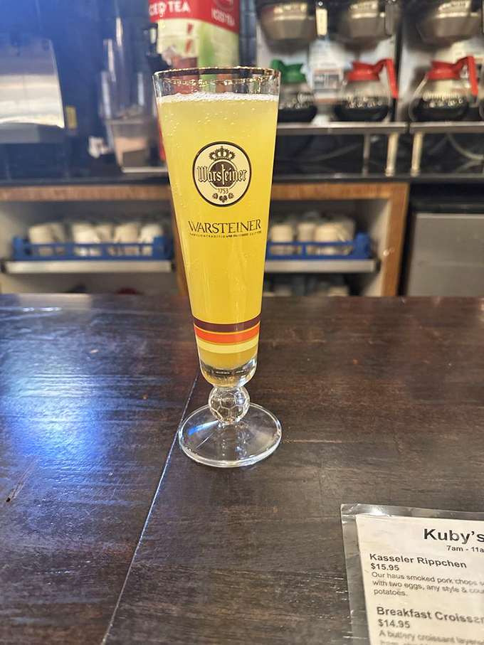 This isn't just any beer &ndash; it's liquid sunshine in a Warsteiner glass, the perfect companion for a journey through German culinary traditions.