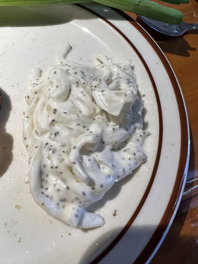 That creamy dressing isn't just topping—it's transforming ordinary greens into the salad equivalent of a luxury spa treatment.