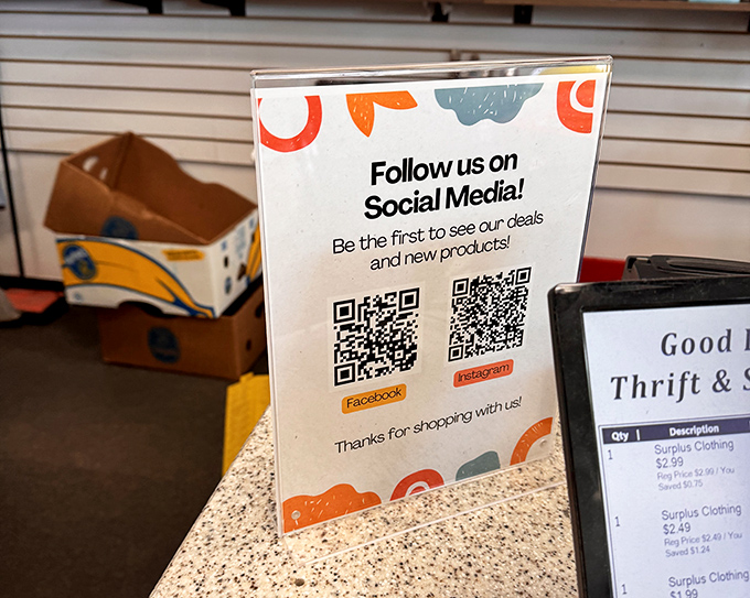 Modern technology meets vintage shopping. Scan these QR codes and you'll never miss another half-off housewares day again.