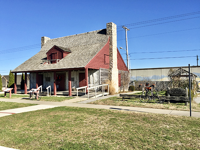 The Red House Interpretive Center takes visitors back to Cape's earliest days, when frontier life required sturdy walls and practical porches.