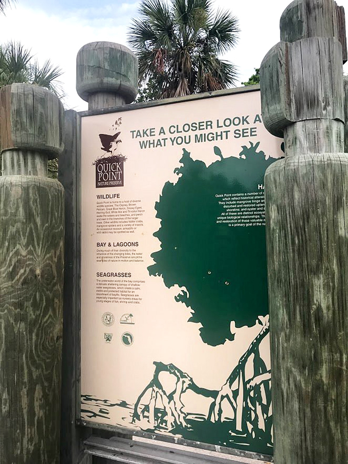 Educational signage that doesn't feel like homework. Quick Point's informative displays make learning about local ecosystems surprisingly entertaining.