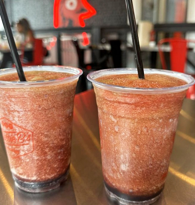 These aren't your childhood slushies. Grown-up frozen concoctions that provide sweet, cooling relief when your mouth feels like it's staging a rebellion.