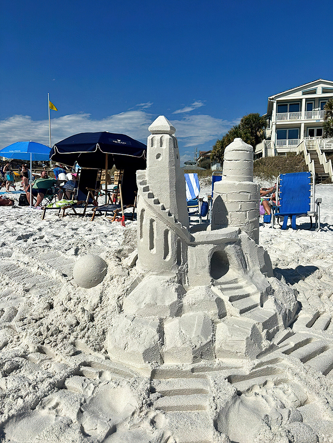 Even sandcastles in Seaside are architectural marvels&mdash;temporary beachfront real estate that washes away with the tide.
