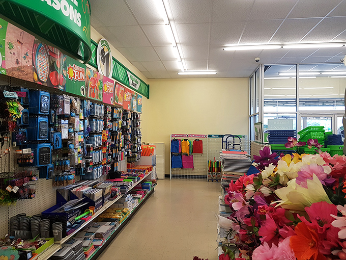 Where creativity meets affordability – the school and craft section stands ready to rescue last-minute science projects and Sunday school activities alike.