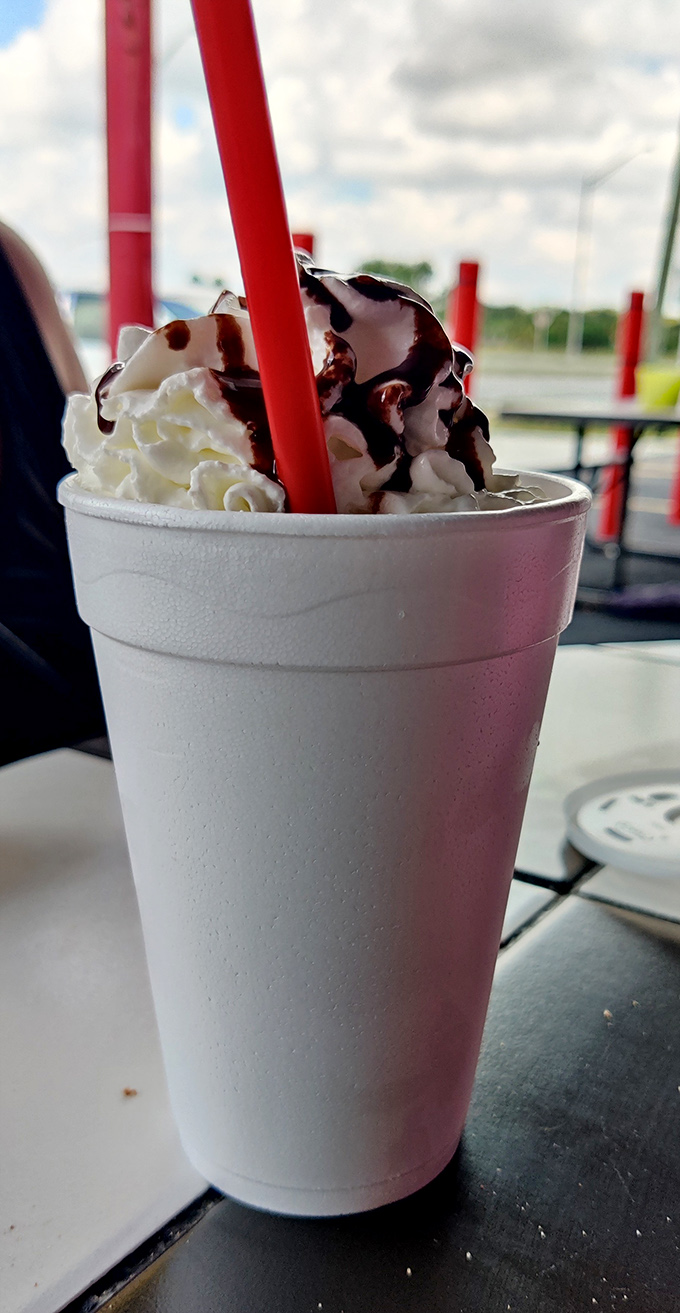 A proper milkshake should require serious straw strength and possibly a spoon backup plan. This one passes the thickness test with flying colors. 