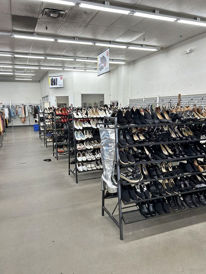 Shoe paradise where Cinderella could find her perfect fit without needing a fairy godmother or a royal budget.