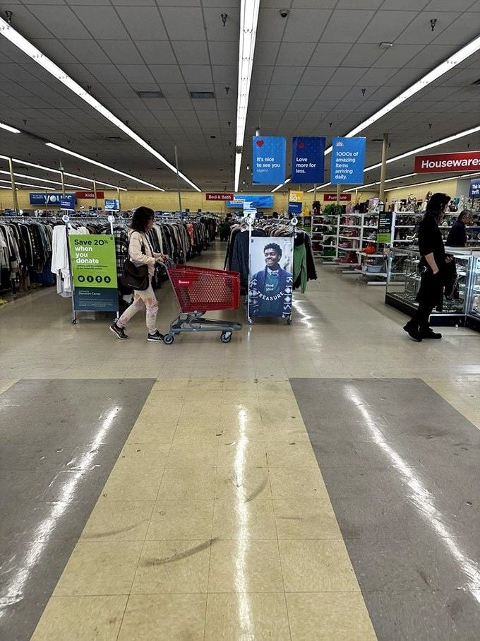 Fellow treasure seekers navigate the aisles like seasoned explorers on their own personal archaeological expedition.