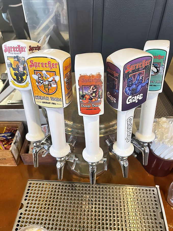 Sprecher sodas on tap? Now that's attention to detail. Because sometimes your perfect sandwich deserves a beverage with equal character.