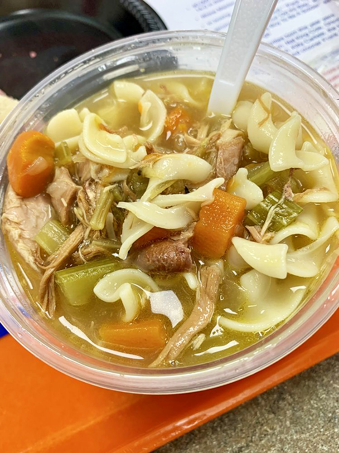 This chicken soup doesn't just warm the body&mdash;it's Jewish penicillin in a bowl, with noodles that dance in golden broth like they're at a family celebration.