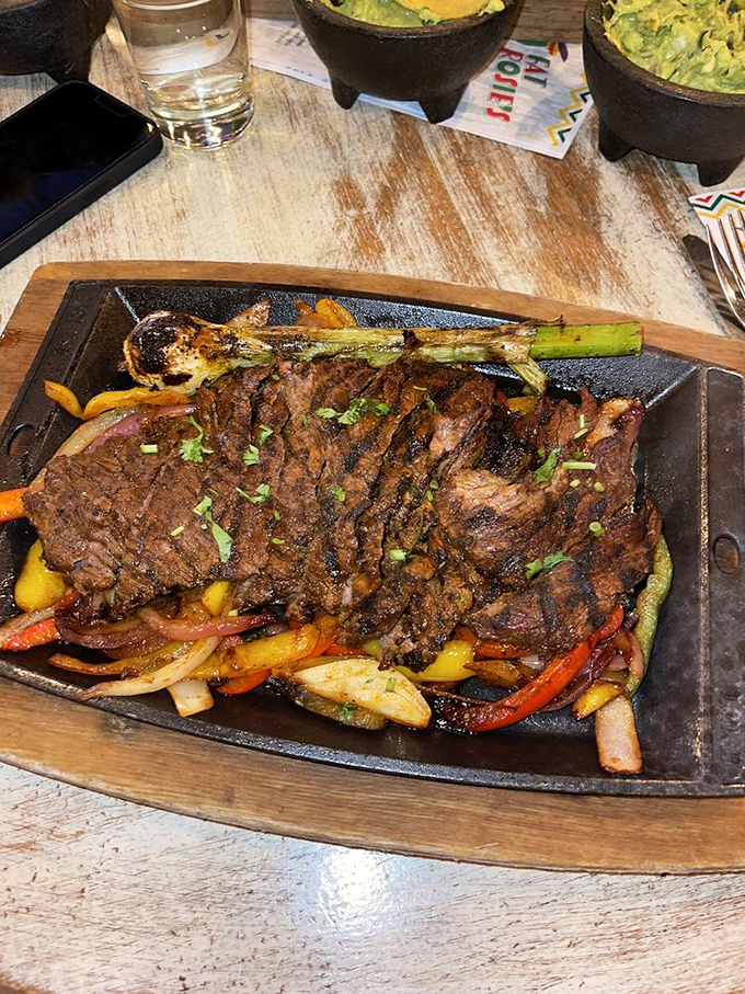 Sizzling fajitas that announce their arrival with a theatrical hiss. The aroma alone is worth the trip to Lincolnshire.