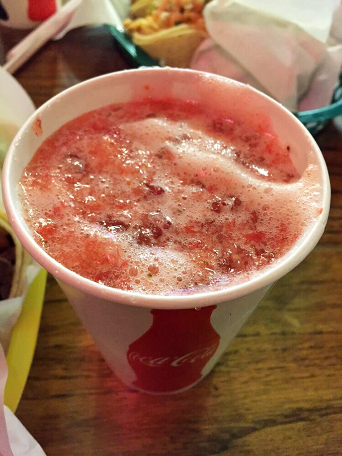 The strawberry agua fresca &ndash; a sweet, refreshing counterpoint to your savory feast. Like drinking a summer afternoon in California.