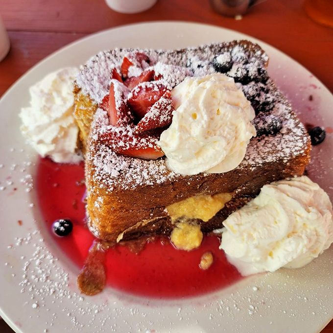 This isn't just French toast&mdash;it's brioche transformed into a berry-topped masterpiece that makes ordinary breakfast feel inadequate.