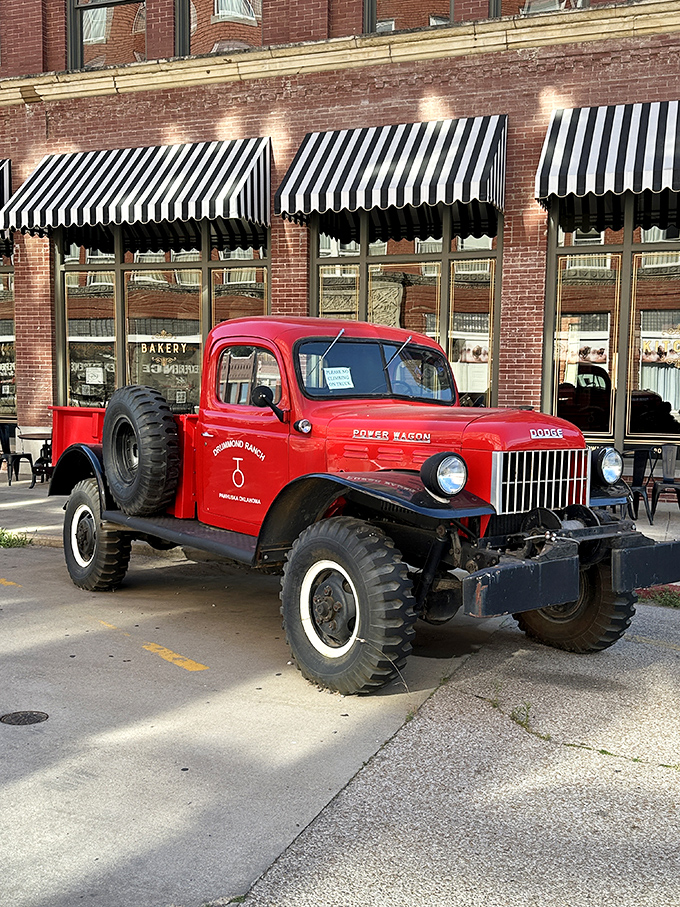 That vintage red Power Wagon outside The Pioneer Woman Mercantile isn't just Instagram bait—it's a perfect symbol of Pawhuska's rugged charm and renewed purpose.