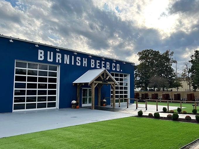 Burnish Beer Co. brings craft brewing culture to Salisbury with a bright blue building that's as bold as their flavors—retirement just got a lot more interesting.