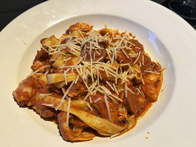 Voodoo Pasta that casts a spell so delicious you'll be planning your return visit before the last twirl of your fork.