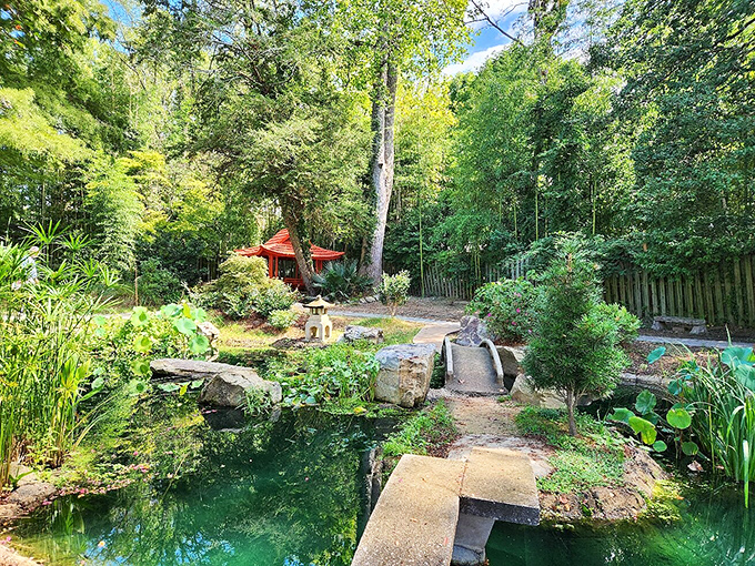 The Wells Japanese Garden offers a tranquil oasis where koi fish live better lives than most humans&mdash;swimming, eating, and philosophizing all day.