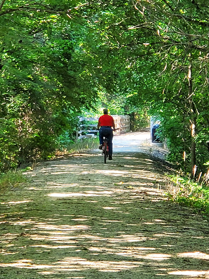 Biking through Lindsborg's tree-lined paths feels like pedaling through a storybook&mdash;the kind where everyday worries get lost between chapters.