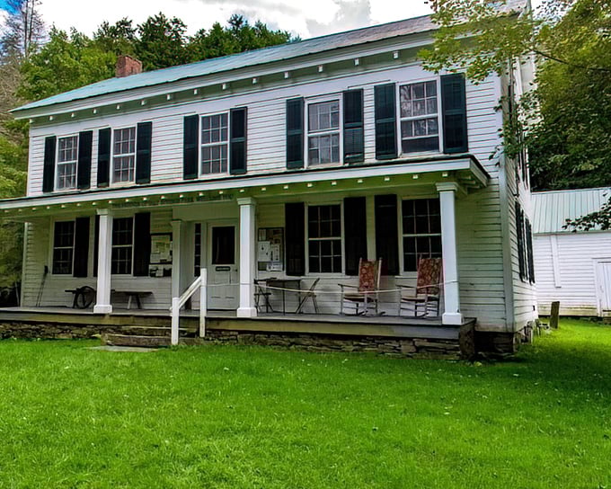 The historic Wheaton House stands as elegant today as when it was built in the 1840s, offering a glimpse into Pennsylvania's salt-harvesting past.