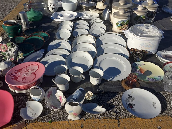 Grandma's china has competition! Vintage plates and teacups await new homes where they'll be appreciated for more than annual holiday appearances.