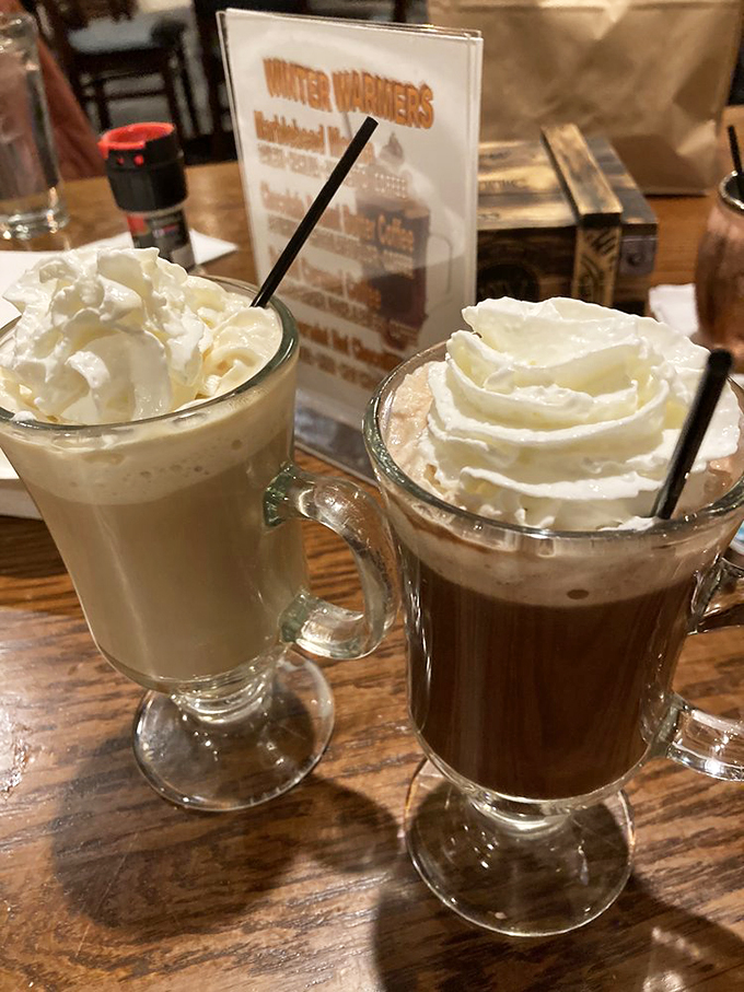 Those "winter warmers" aren't just drinks&mdash;they're liquid hugs topped with whipped cream mountains that laugh in the face of diets.