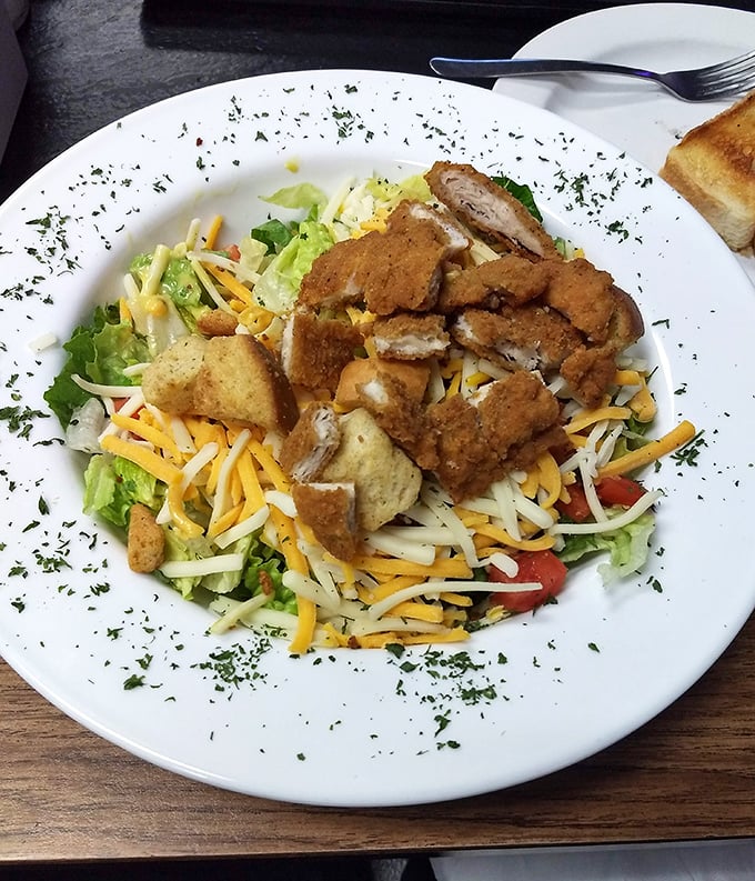This isn't just a salad&mdash;it's a negotiation between your desire to eat healthy and your need for crispy fried chicken. Everybody wins.