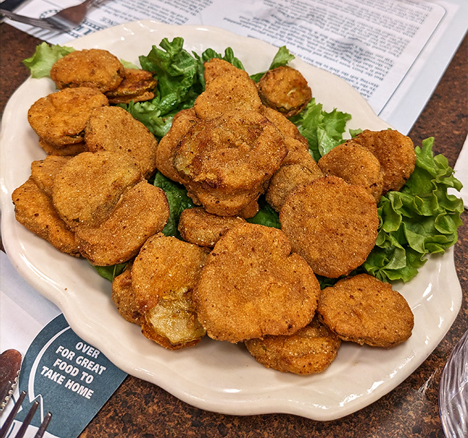 Fried pickles: The unsung heroes of deli appetizers. Crispy, tangy, and utterly addictive &ndash; they're what potato chips dream of becoming someday.